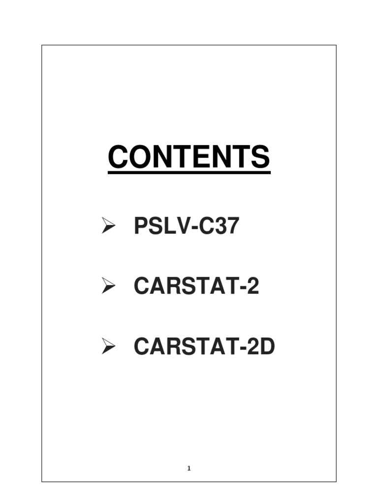 PSLV c37 NCC | PDF | Space Programs | Space Technology