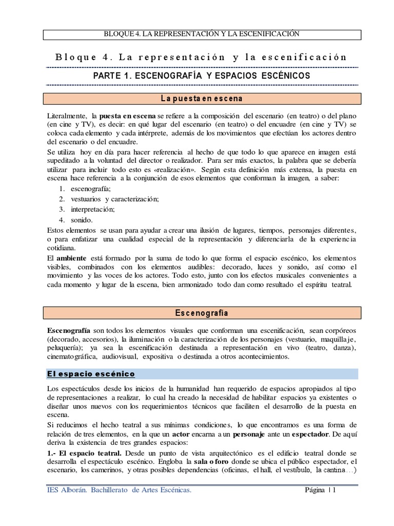 Escenografia y Espacios Escenicos | PDF | Teatro | Máscara