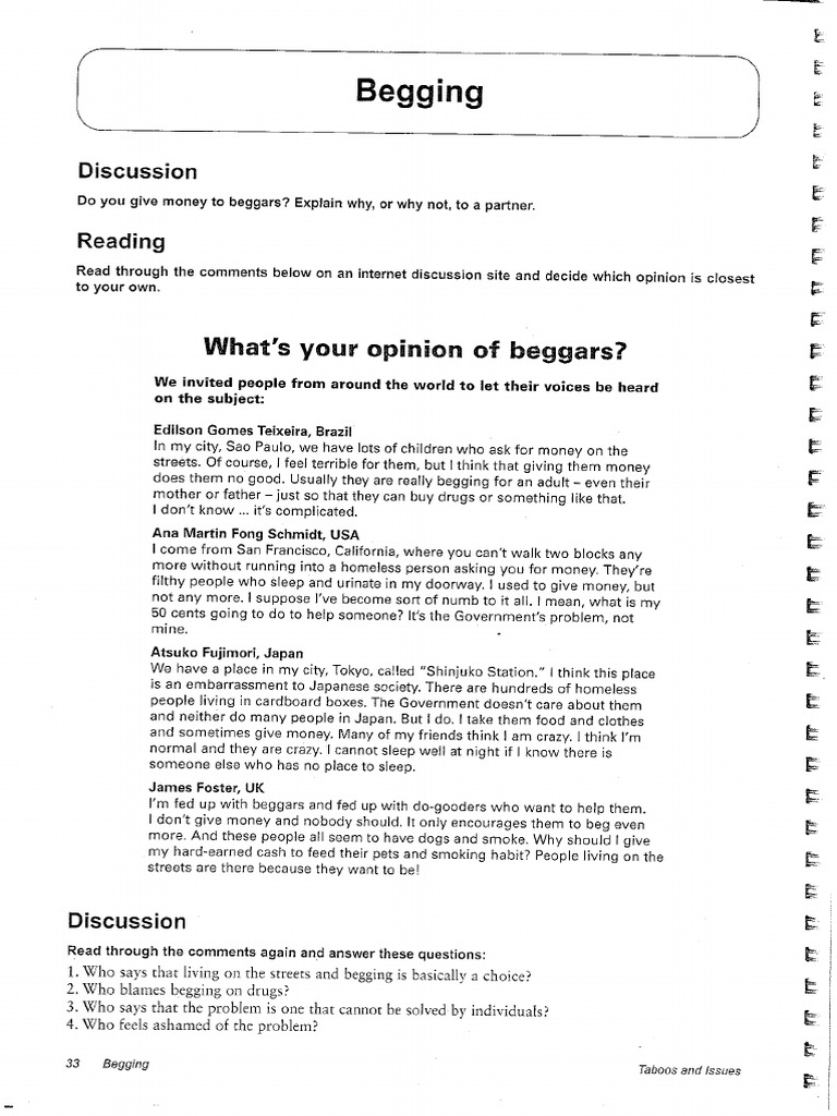 Begging | PDF
