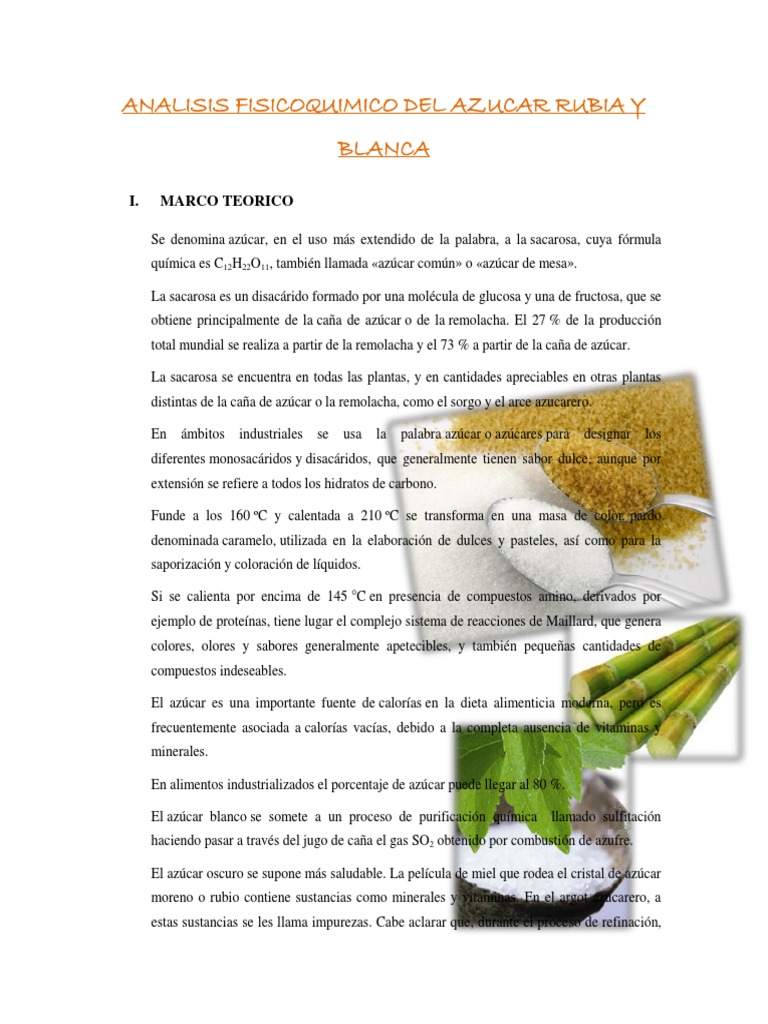 Azucar R | PDF | Ph | Azúcar