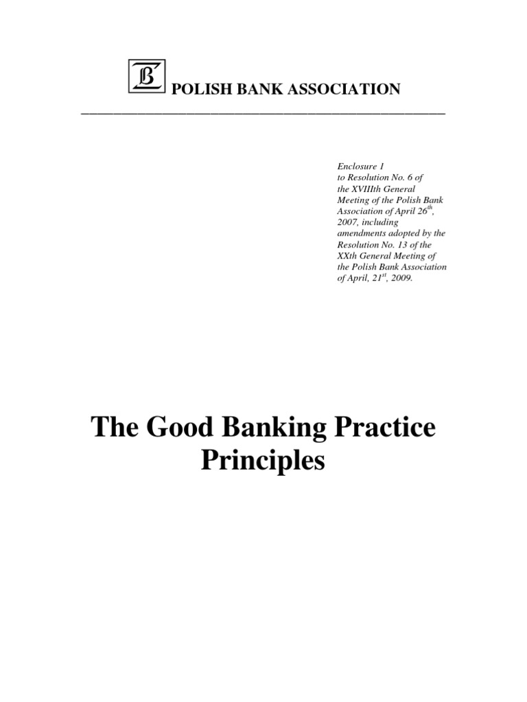 Good Banking Principle | PDF | Banks | Complaint