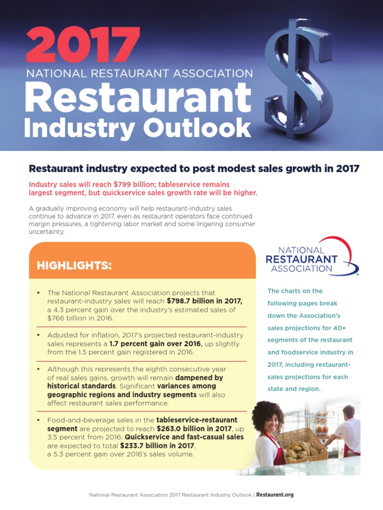 2017 Restaurant Outlook Summary-FINAL | PDF | Foodservice | Restaurants