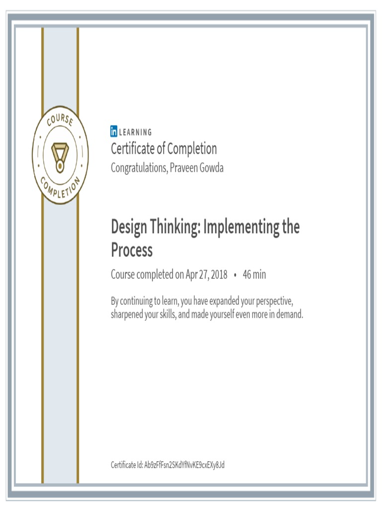 Design Thinking: Implementing The Process | PDF | Career & Growth