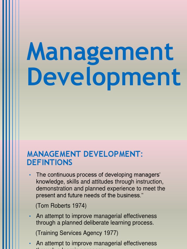 Seminar On Management Development | PDF | Competence (Human Resources ...