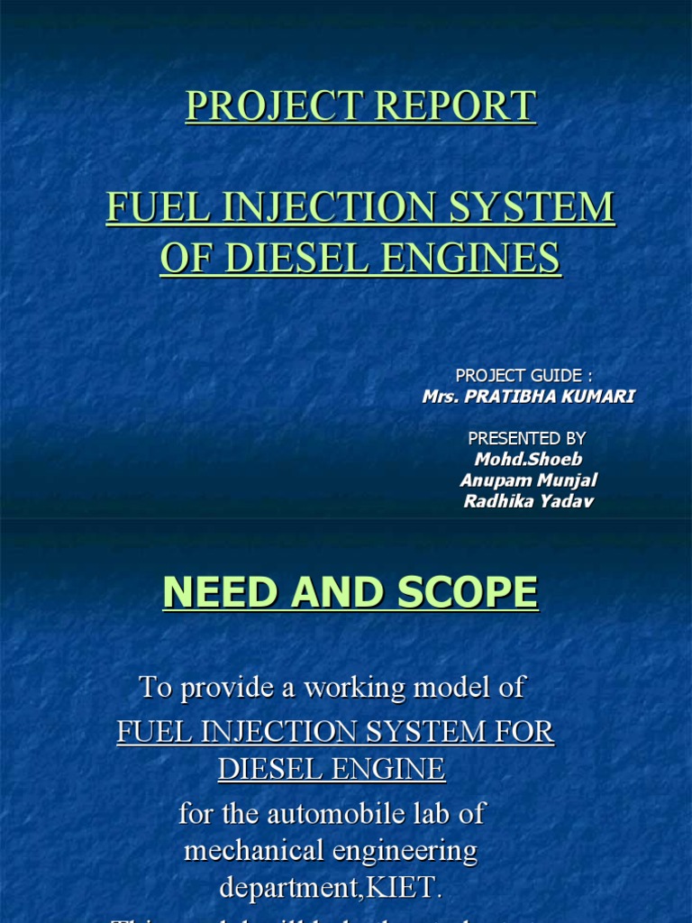 Diesel Engine Fuel Injection System Overview | PDF | Fuel Injection ...