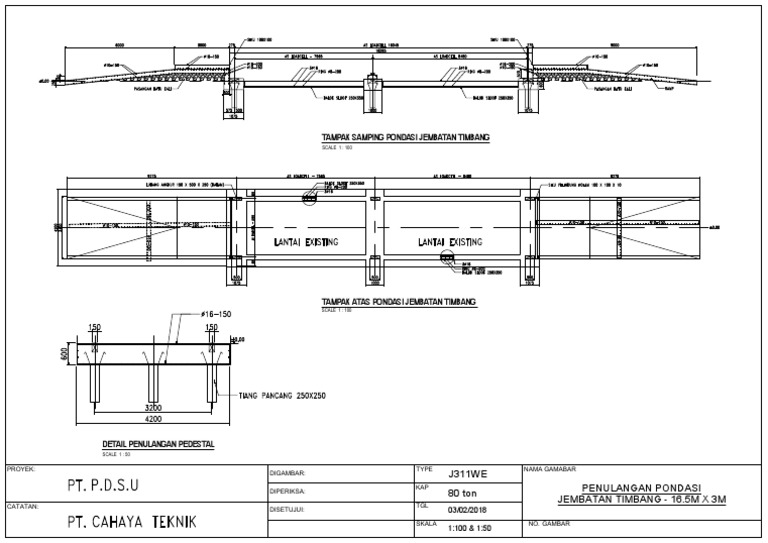 Job Detail Penulangan Timbangan Mobil-Layout1 | PDF
