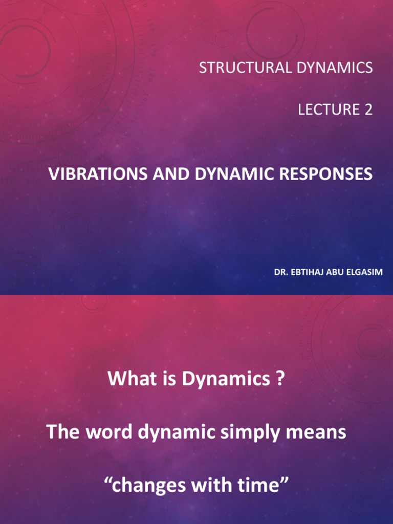 Vibrations and Dynamic Responses: Structural Dynamics | PDF ...