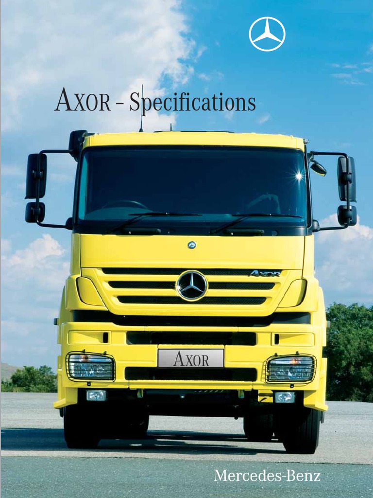 AXOR - Specifications | PDF | Manual Transmission | Transmission ...