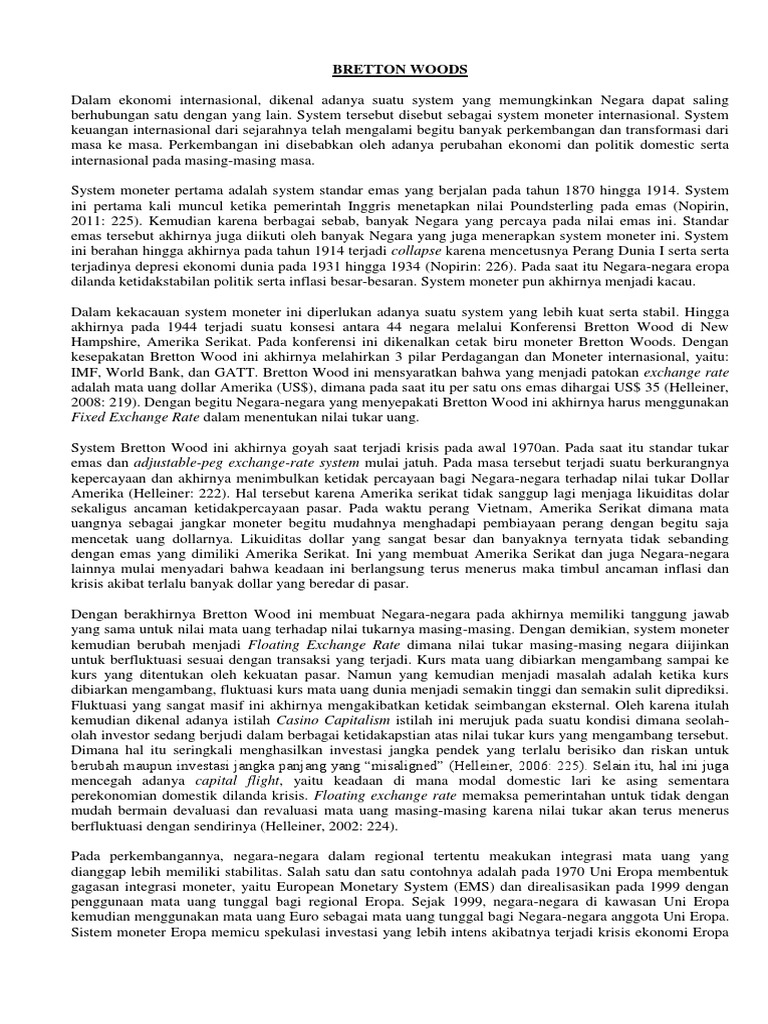 Bretton Wood | PDF
