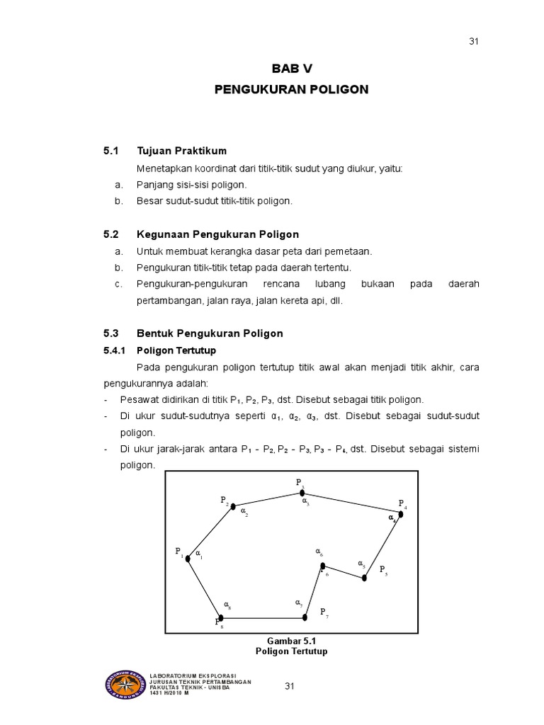BAB V Pengukuran Poligon Edit OK! | PDF