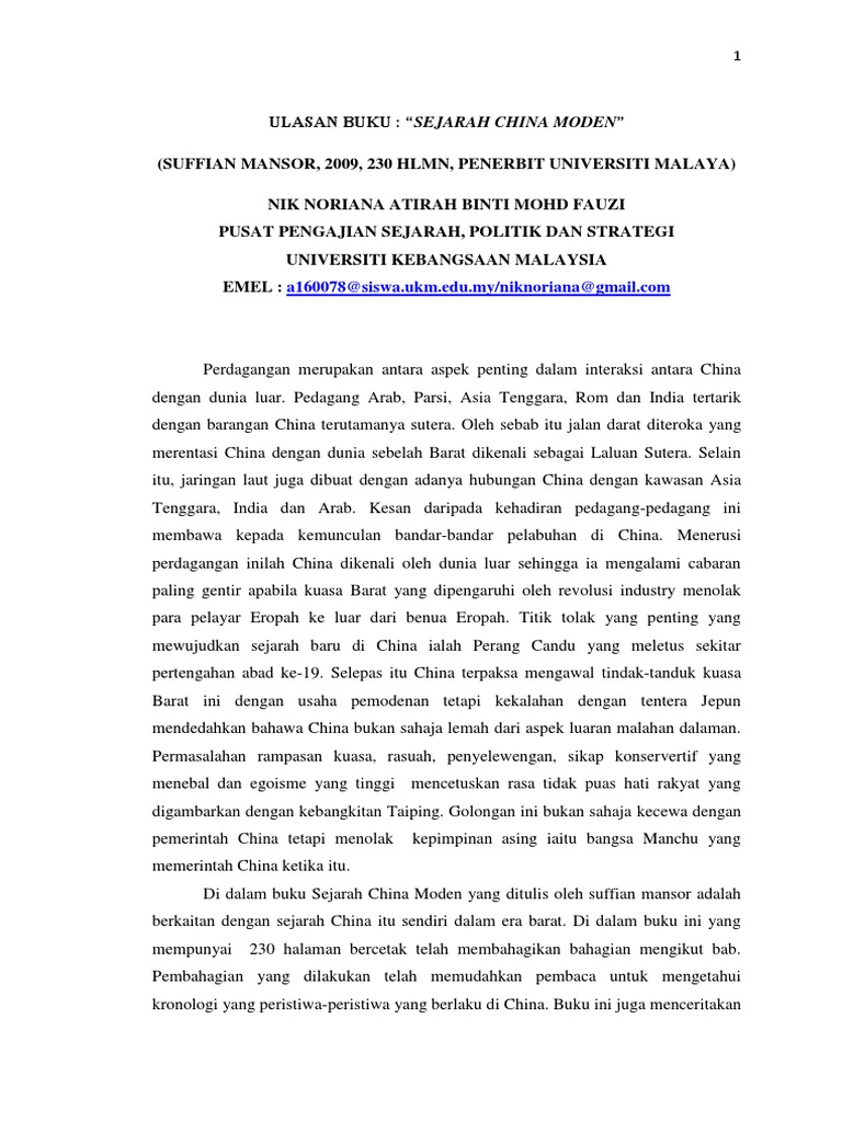 Ulasan Buku DR Sufian | PDF