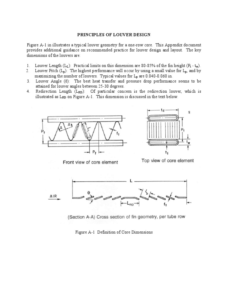 Principles of Louver Design | PDF | Angle | Heat