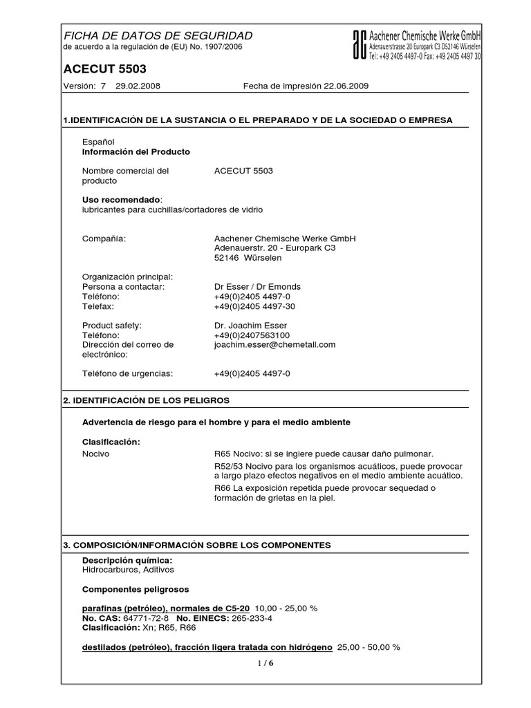 Fs Acecut 5503 (Es) | PDF | Combustión | Aerosol