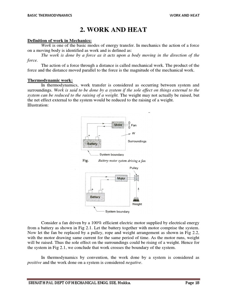 Understanding the Fundamental Concepts of Work, Heat Transfer, and ...