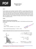 20 Soal Dan Kunci Jawaban Program Linear | PDF