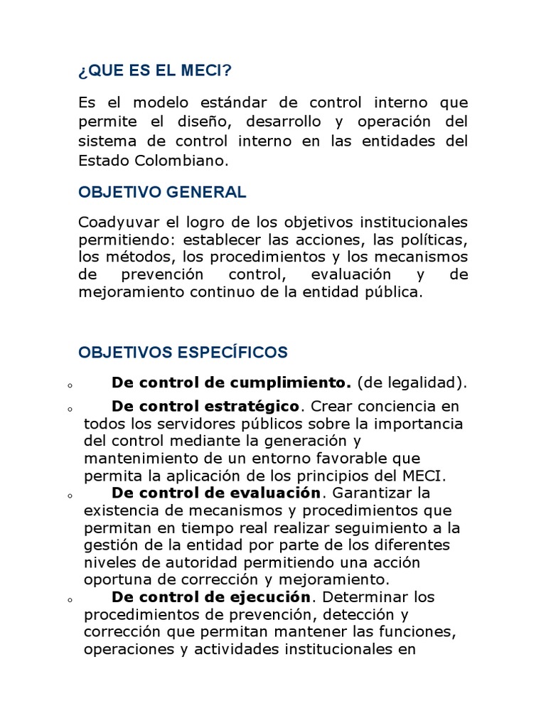 Que Es El Meci | PDF | Planificación | Libertad