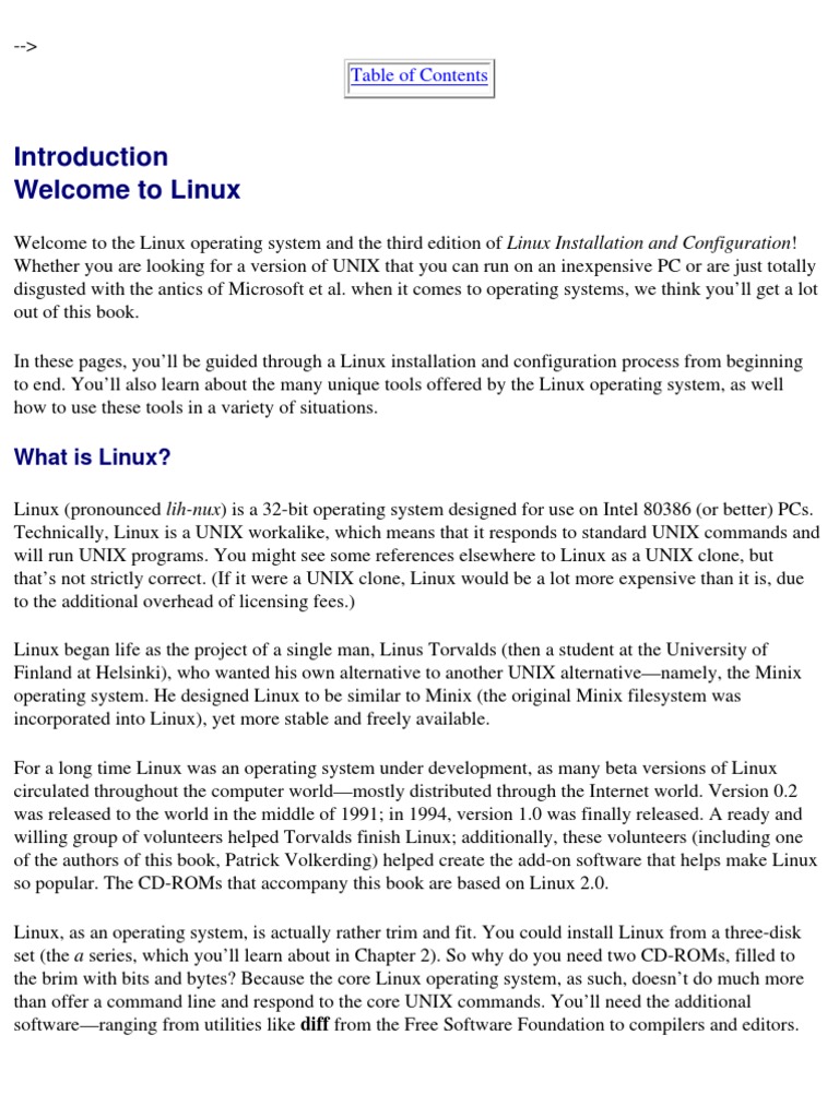 Linux Configuration & Installation | PDF | Linux | Operating System