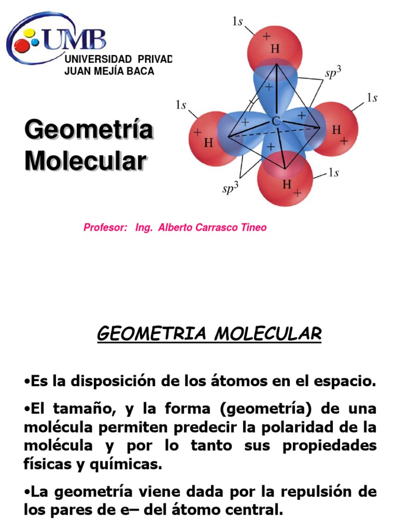 Clase Geometria Molecular | PDF | Polaridad química | Enlace químico