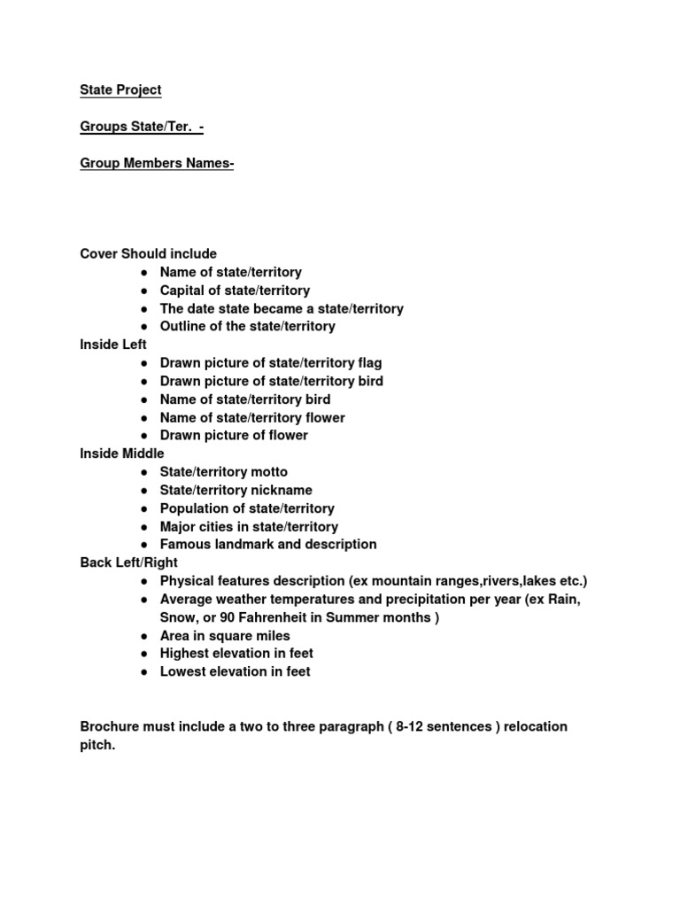 State Project 1 | PDF