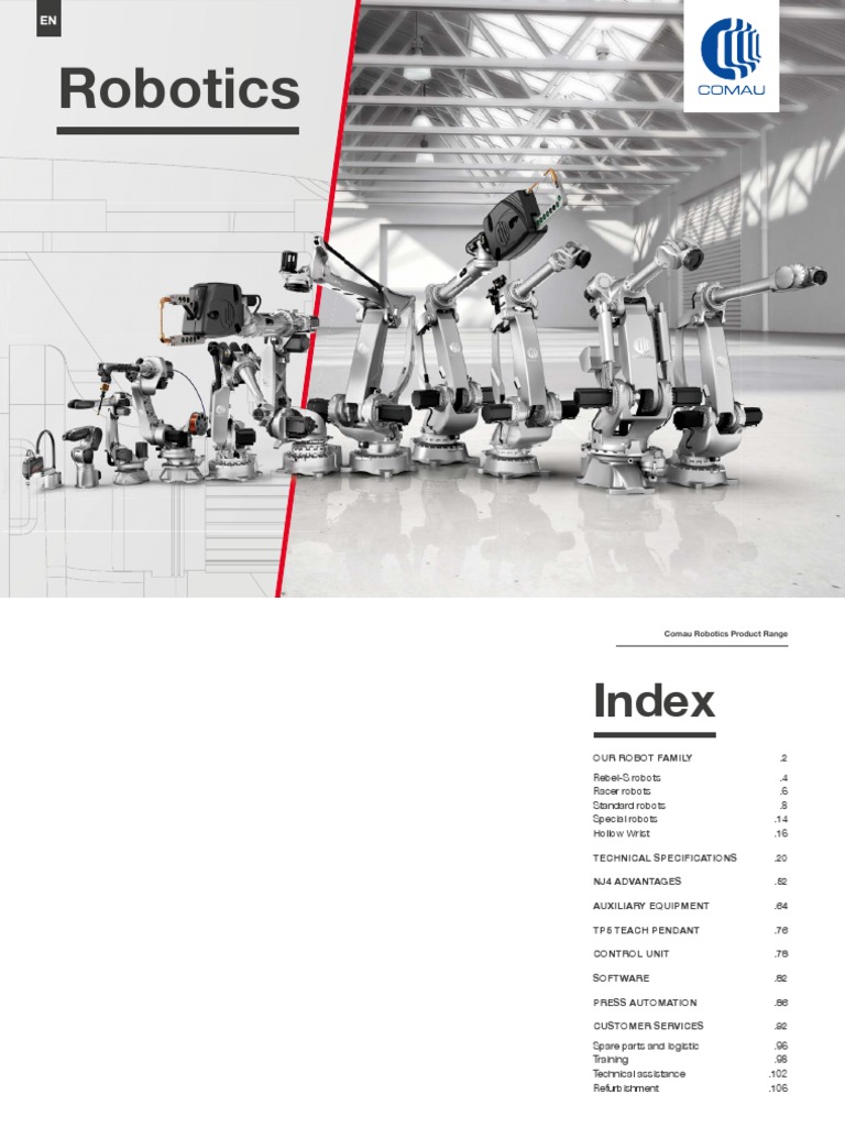Single Page Comau Robotics Catalogue en Rev 2.0 | Robot | Technology