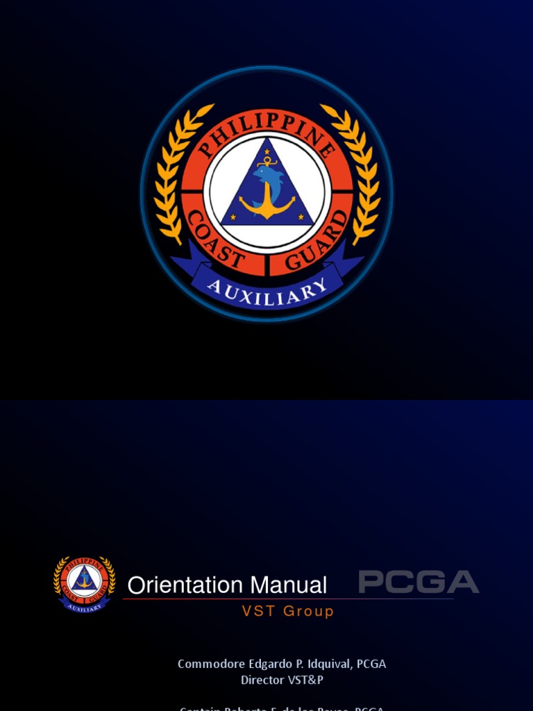 PCGA Orientation Manual Overview | PDF | Military Rank | Officer (Armed ...