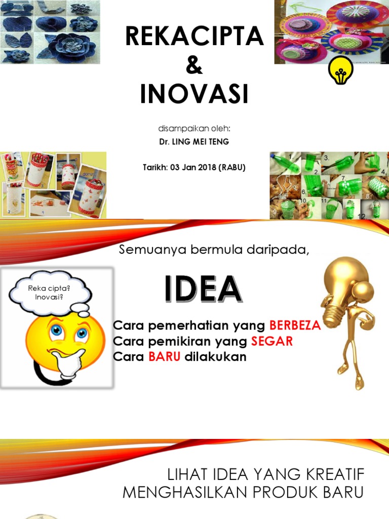 Penerapan Reka Cipta Dan Inovasi Dalam PDP - Oritentasi Tingkatan 1 | PDF
