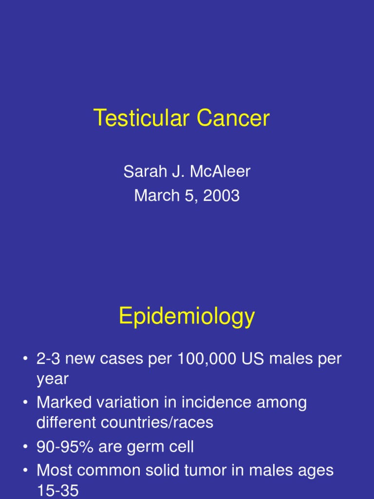 Testicular Cancer | Lymphatic System | Chemotherapy