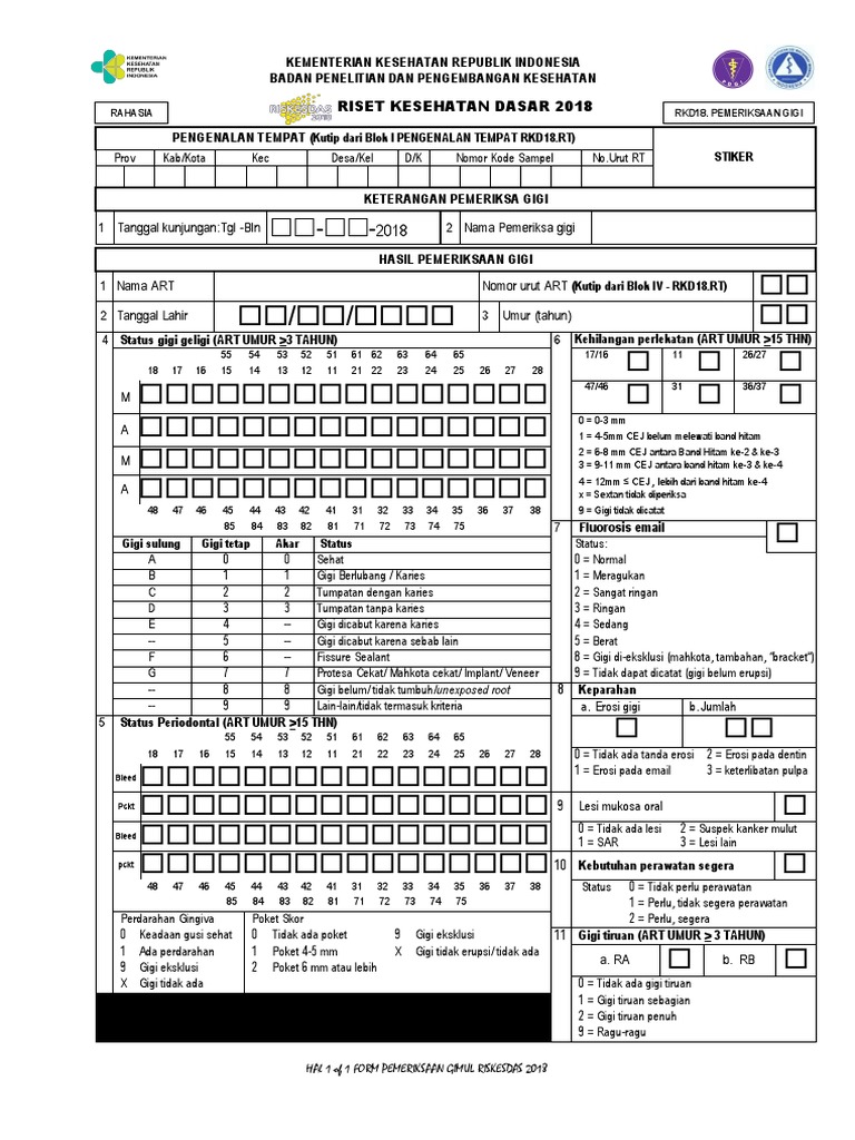Form Gigi Baru | PDF