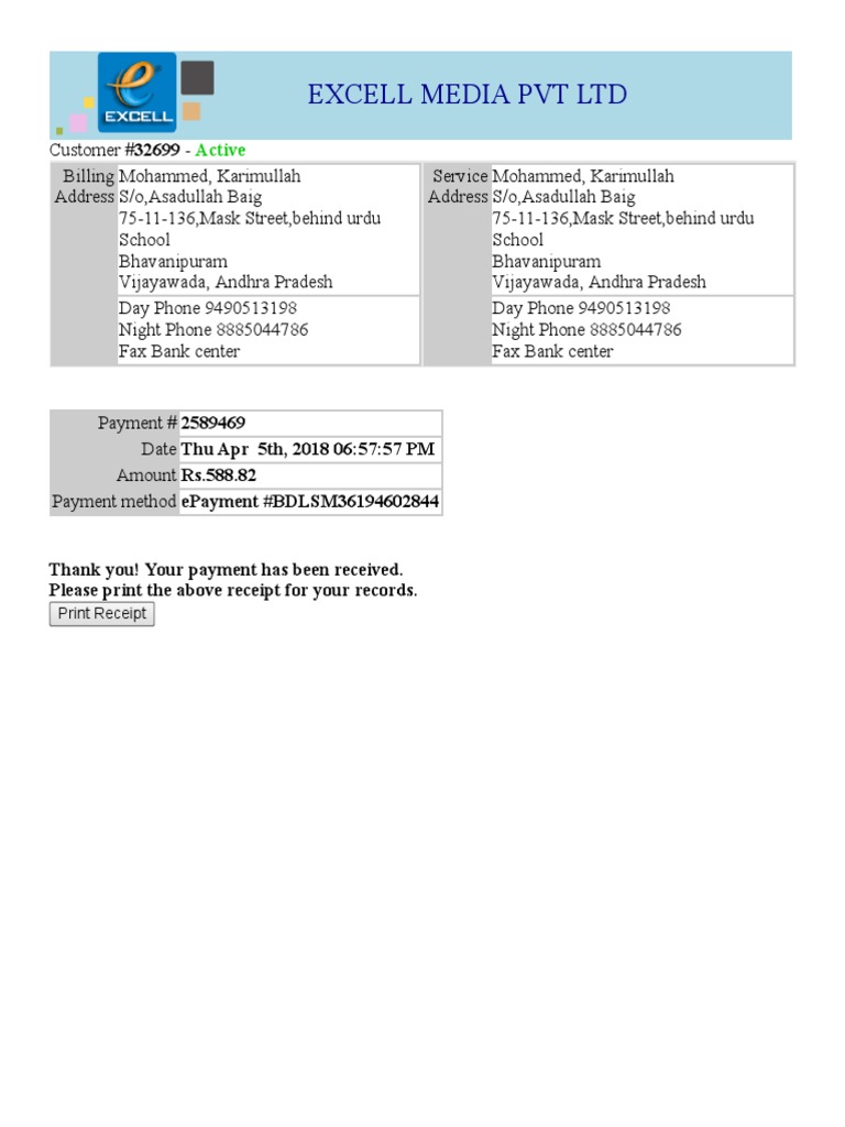 Excell Media PVT LTD: Active | PDF