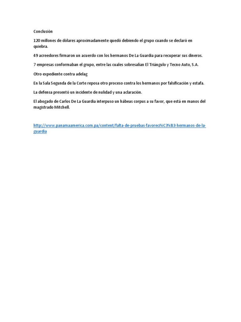 Quiebra y procesos legales de Adelag | PDF