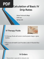 Iv-Infusion-Rate-Calculations and Sample Questions | PDF | Intravenous Therapy | Saline (Medicine)