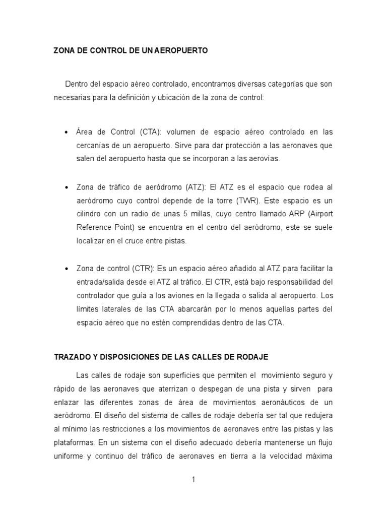 Calles de Rodaje | PDF | Aeropuerto | Pista