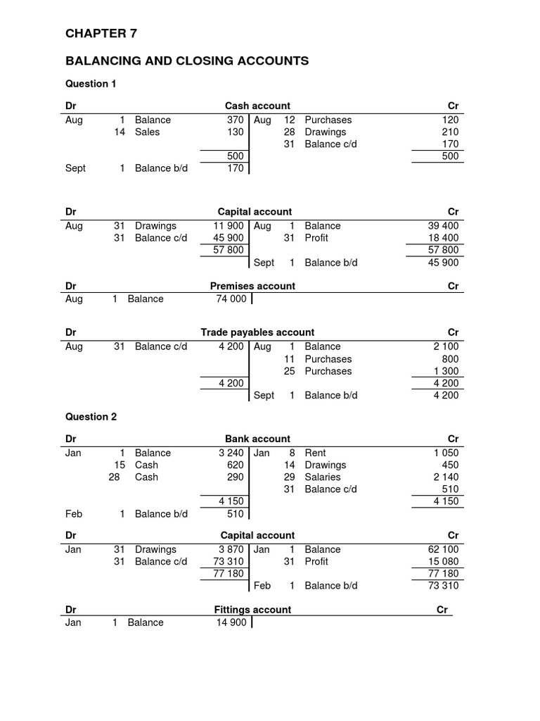 Igcse Accounting Essential 2e Answers 7 PDF | PDF | Debits And Credits ...