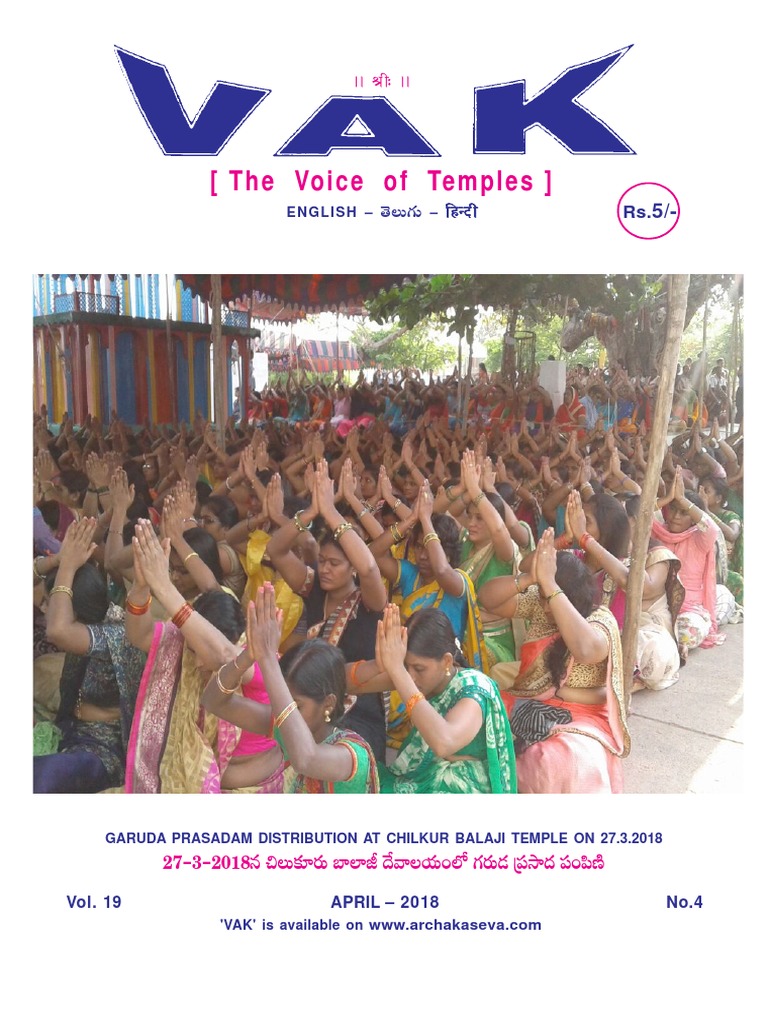 Vak Apr. 18 PDF | PDF | Sanskrit | Religion And Belief