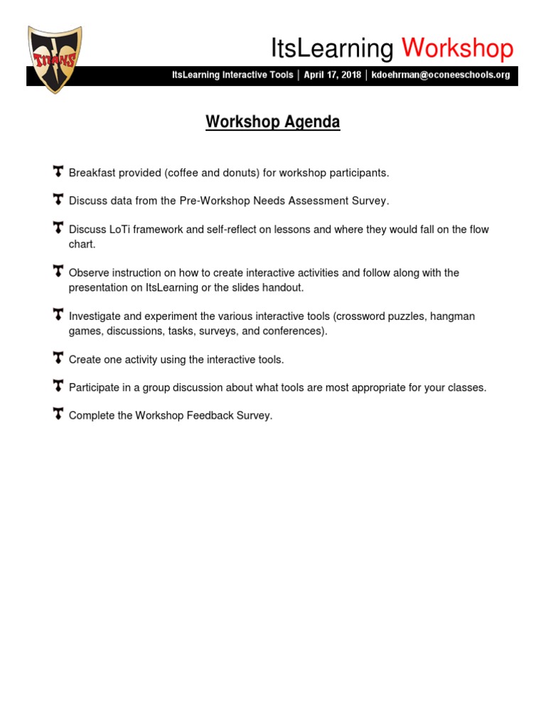 Workshop Agenda | PDF