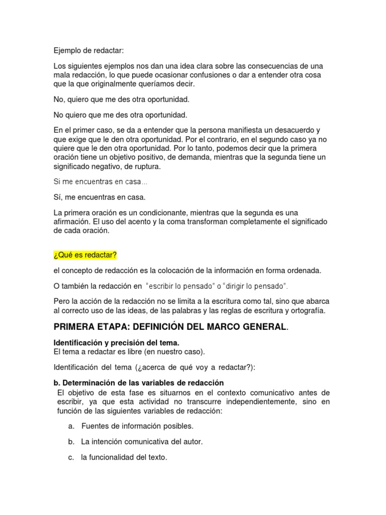 Ejemplo de Redactar | Información | Escritura | Prueba gratuita de 30 ...