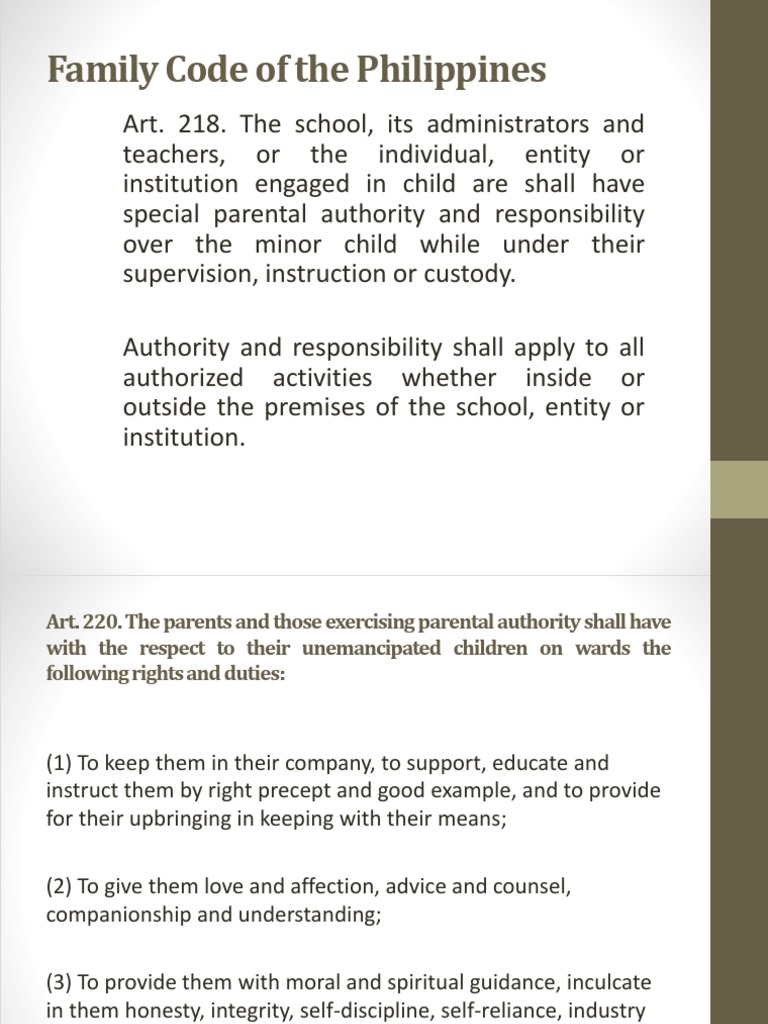 Family Code of The Philippines | PDF