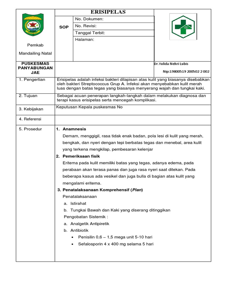 Sop Erisipelas | PDF