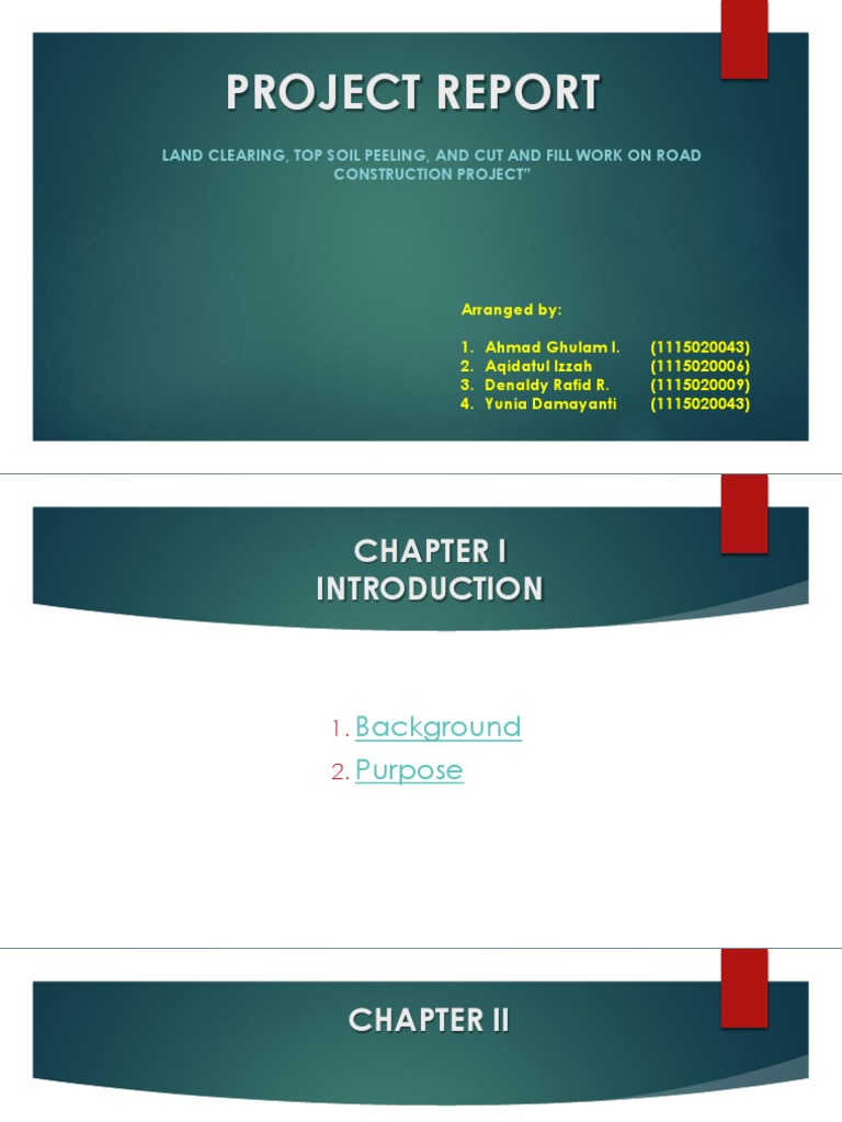 Group 5 Project Report | PDF | Road | Topsoil