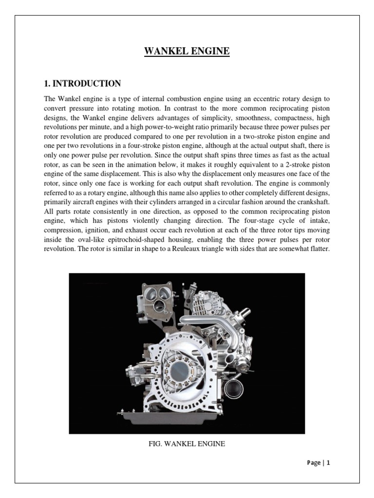 Wankel Engine Main | PDF | Internal Combustion Engine | Diesel Engine