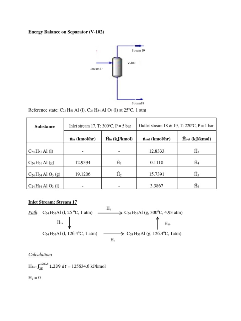 Energy Balance Calculation for V-102 | PDF | Structural Biology ...