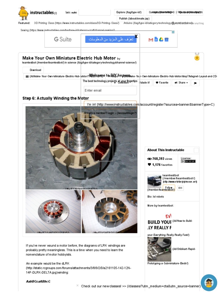 Make Your Own Miniature Electric Hub Motor - 6 | PDF | Magnetism ...