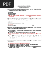 PT Level 2 Exam Questions & Answers | PDF | Materials | Physical Sciences