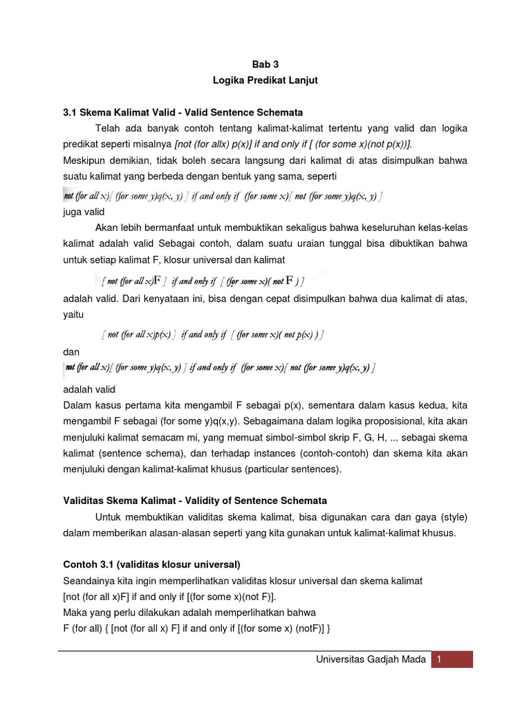Logika Predikat Lanjut | PDF