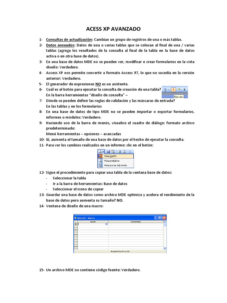 Access XP Avanzado | Descargar gratis PDF | Bases de datos | Ventana ...