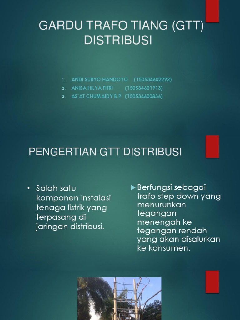 Gardu Trafo Tiang (GTT) | PDF