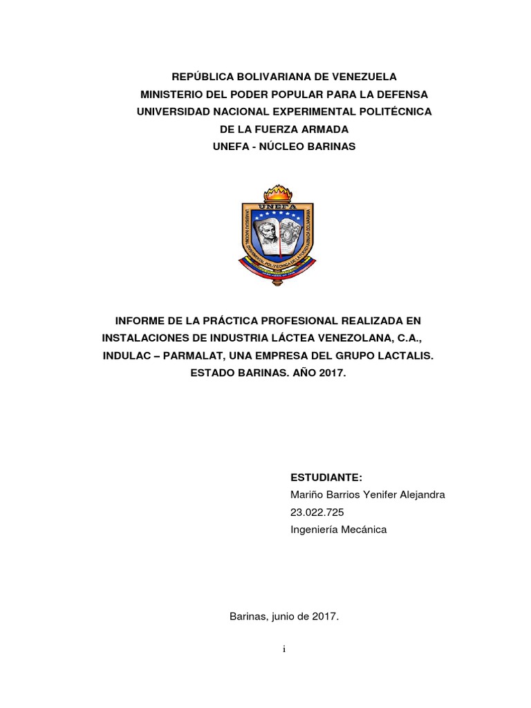 Plan de Mantenimiento en Indulac-Venezuela | PDF | Planificación ...