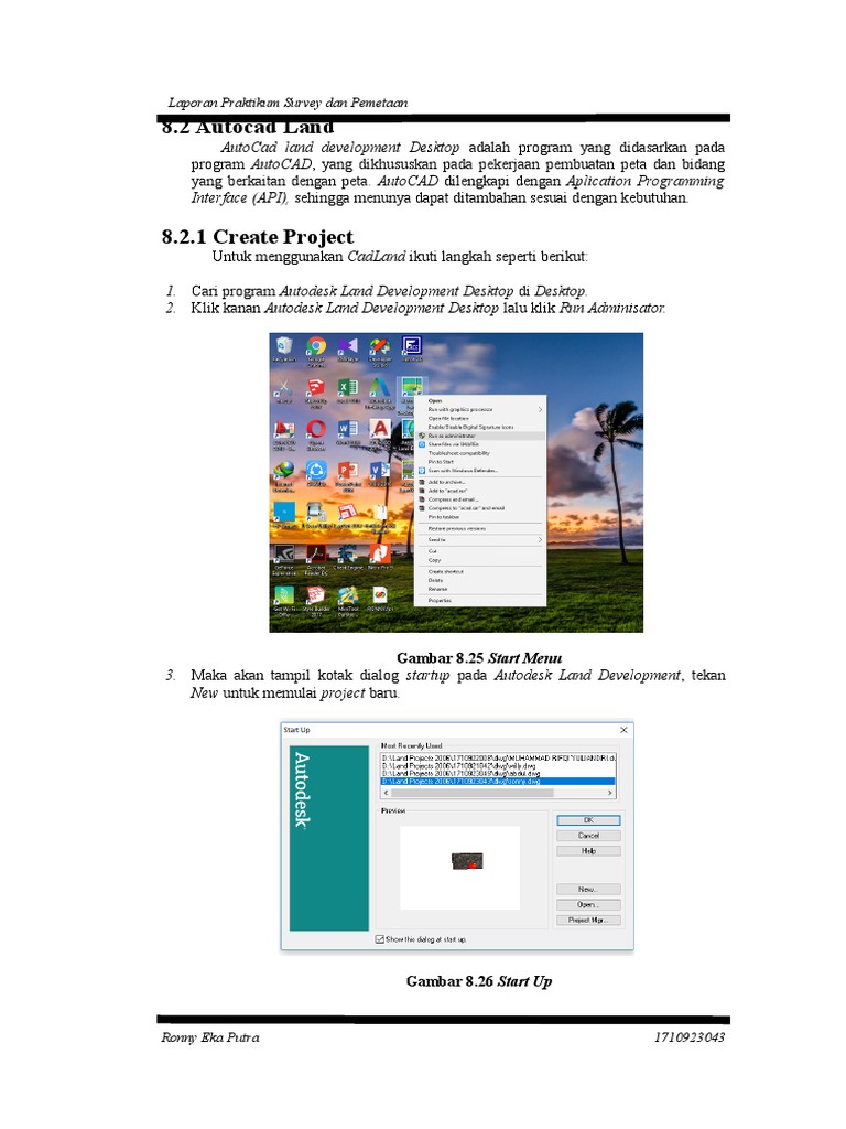 Panduan AutoCAD Land Development | PDF