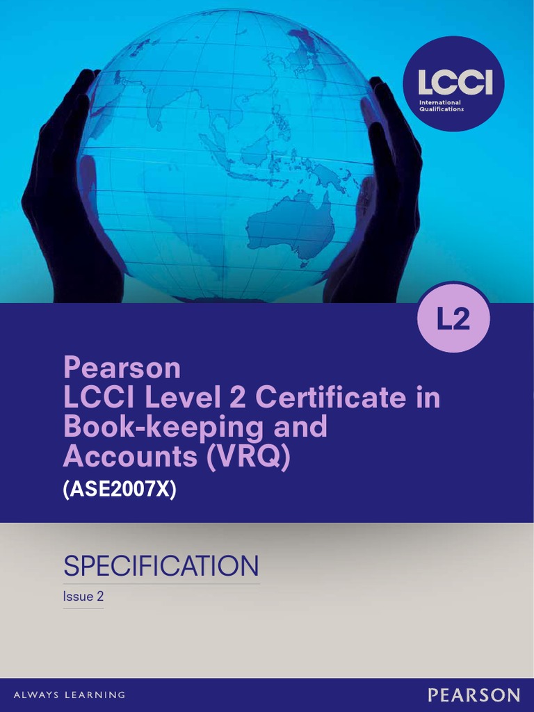 Certificate in Bookkeeping and Accounting Level 2 | PDF | Debits And ...