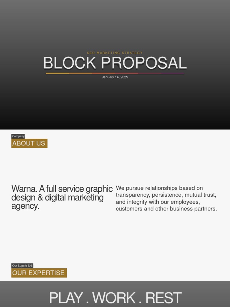 Block Proposal | PDF | Digital Marketing | Design
